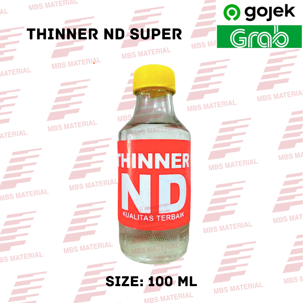 Jual Thinner Pengencer Cat Minyak ND Botol Kecil Kaca 145 ml | Shopee Indonesia