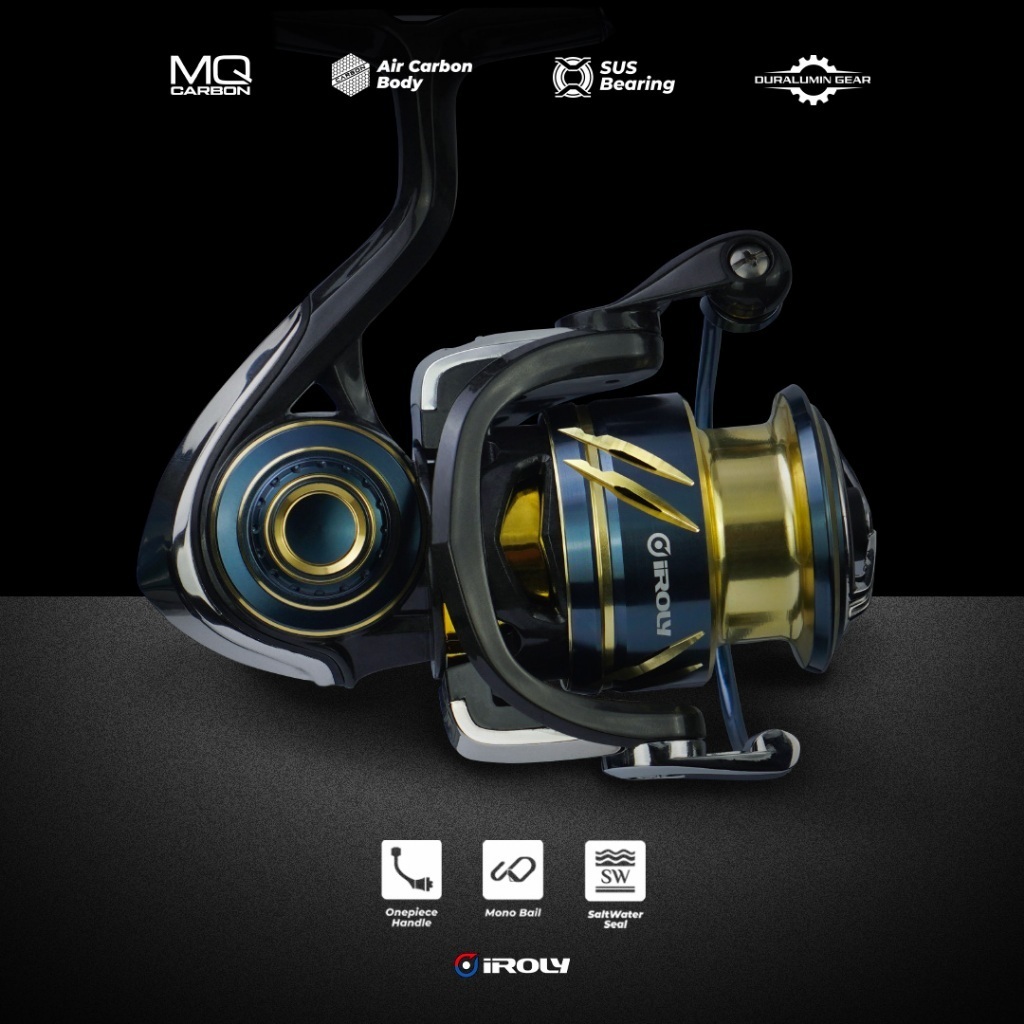 Jual REEL SPINNING IROLY SEVIUS MONOQUE BODY POWER HANDLE | Shopee ...
