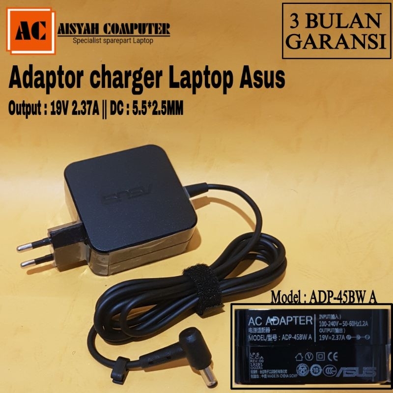 Jual Adaptor Charger Laptop Asus X505 X505Z X505ZA - 19V 2.37A 45Watt ...
