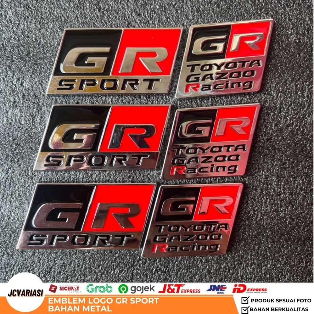 Jual Emblem 3D Metal GR Gazoo Racing Logo Car For Toyota Yaris CHR ...