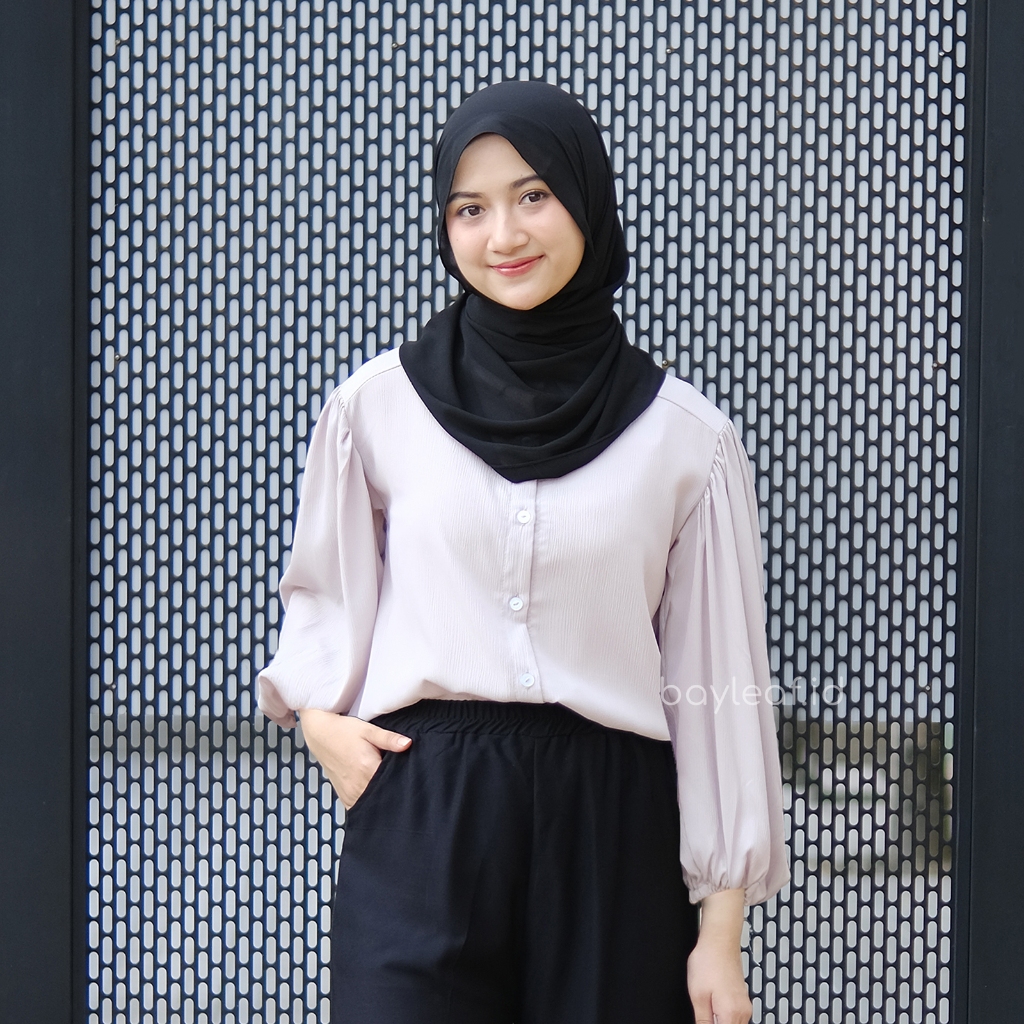 Jual Bayleaf.id Sofia Shirt Lengan Panjang / Kemeja Atasan / Kemeja Casual Wanita | Shopee Indonesia