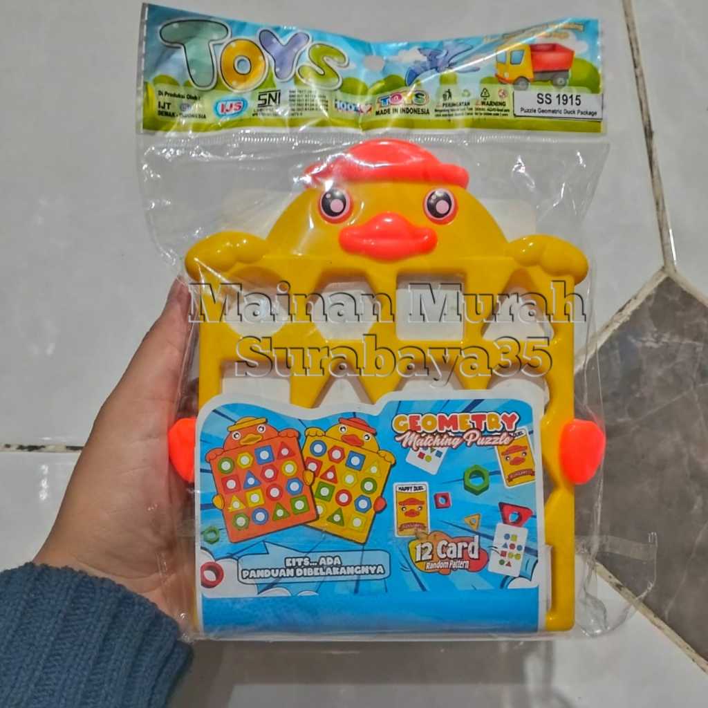 Jual Mainan Edukasi Anak Matching Puzzle Geometry Duck SS 1915 Mainan ...