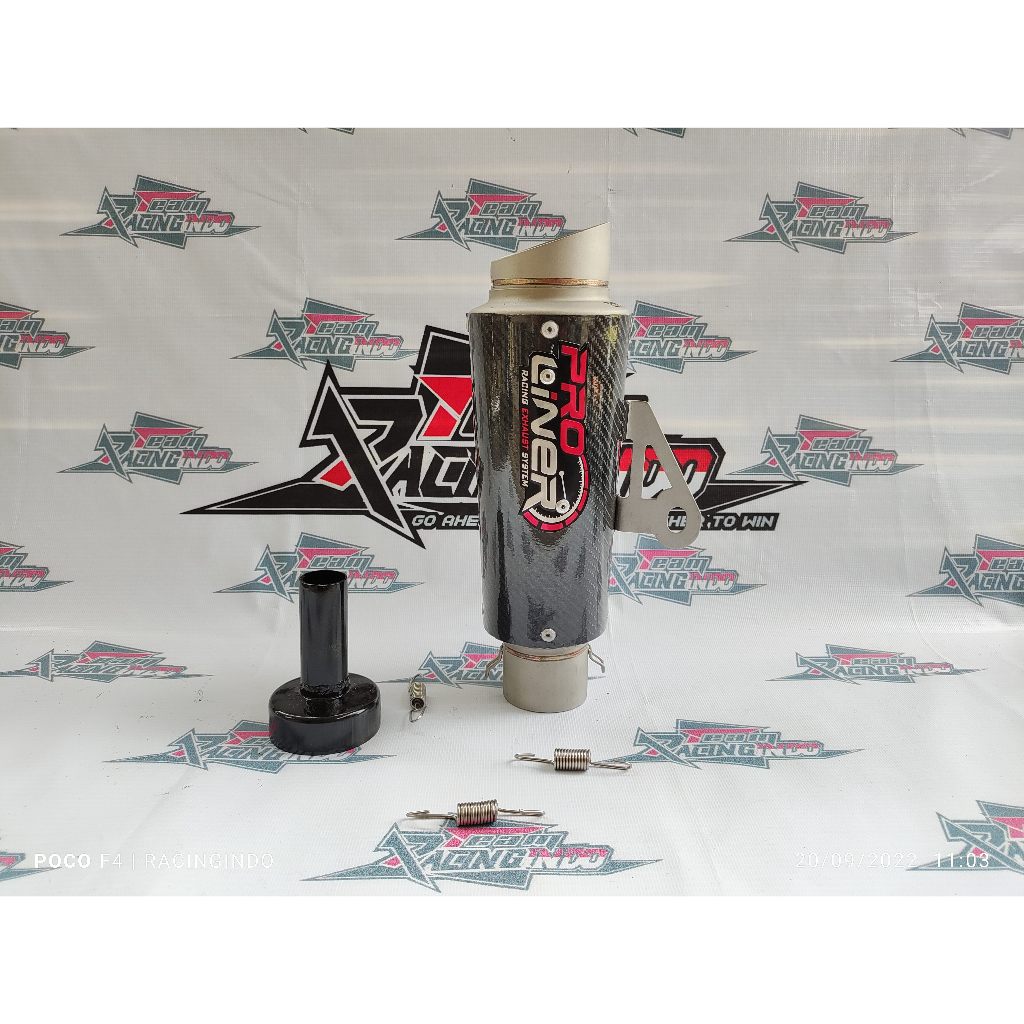 Jual knalpot proliner carbon tr 1 short inlet 51 mm beat nmax vario gsx ...