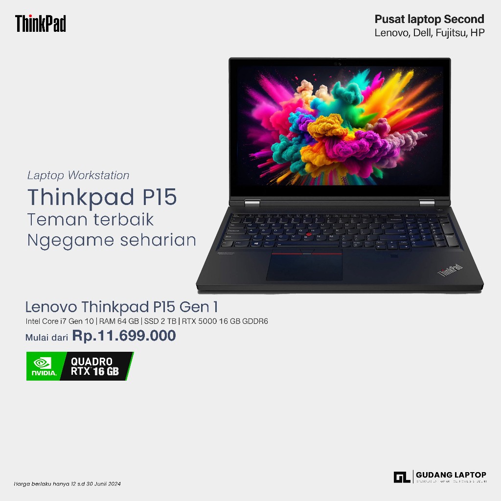 Jual LAPTOP LENOVO THINKPAD P15 Core i7 GEN 10 RAM 64 GB SSD 2 TB VGA ...