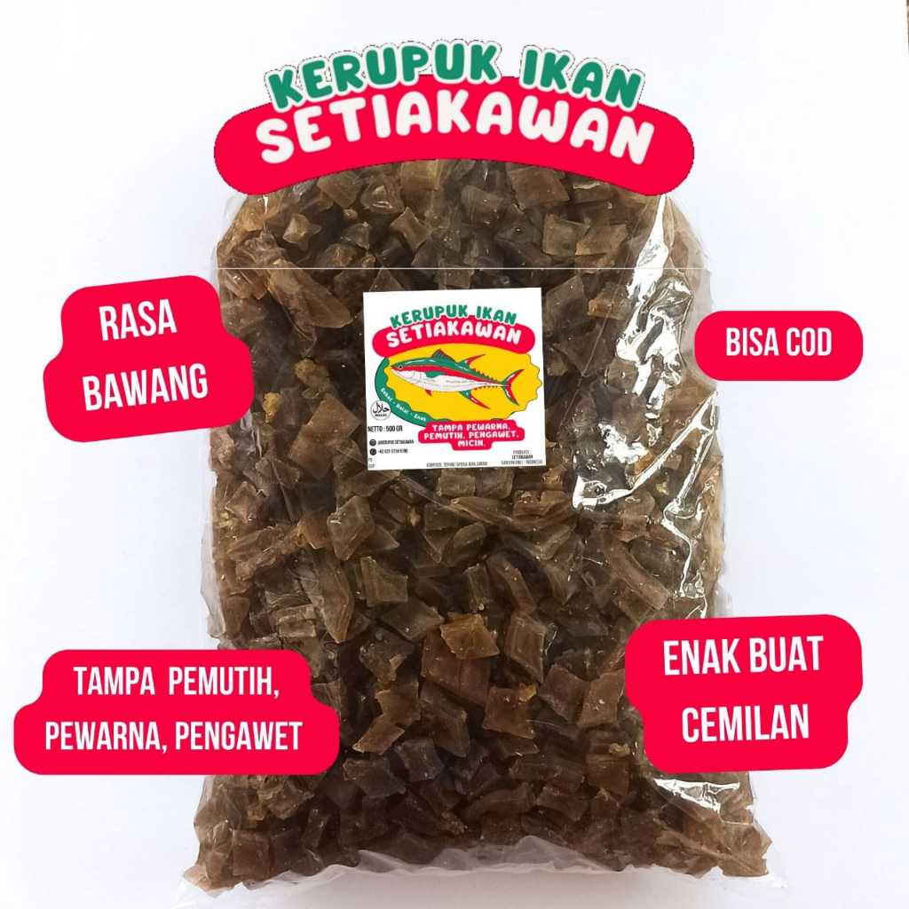 Jual [1KG] Kerupuk Tahu Mentah Setiakawan - Tradisional dan Bebas ...