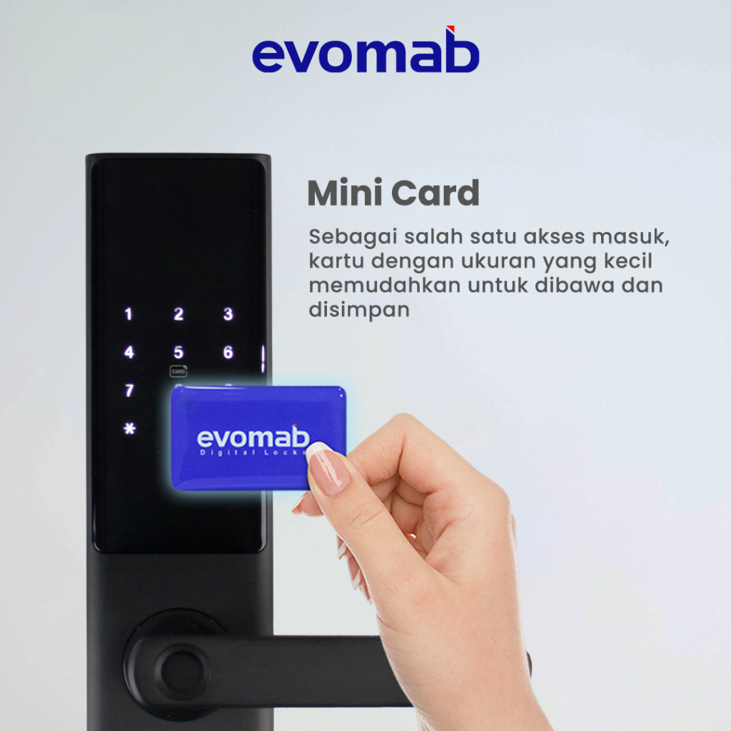 Jual evomab Smart Door Lock Handle Pintu Kunci Digital | Shopee Indonesia
