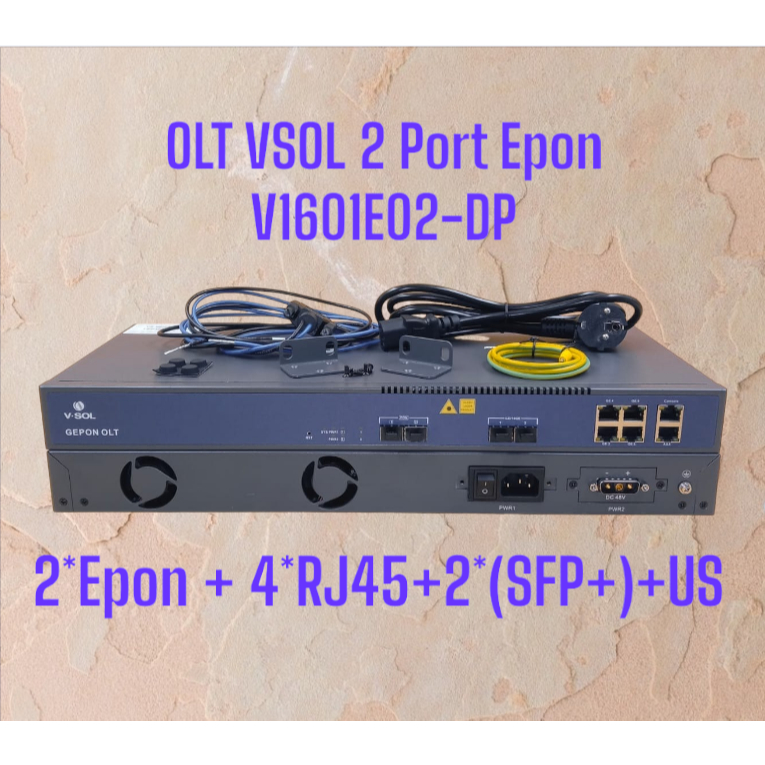 Jual OLT VSOL EPON 2 Port V1601E02-DP (Tanpa SFP) (Garansi 1 Tahun ...