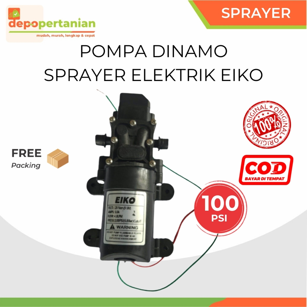 Jual Depo Pertanian - Pompa Dinamo Sprayer Elektrik Eiko 100 psi DC 12V ...