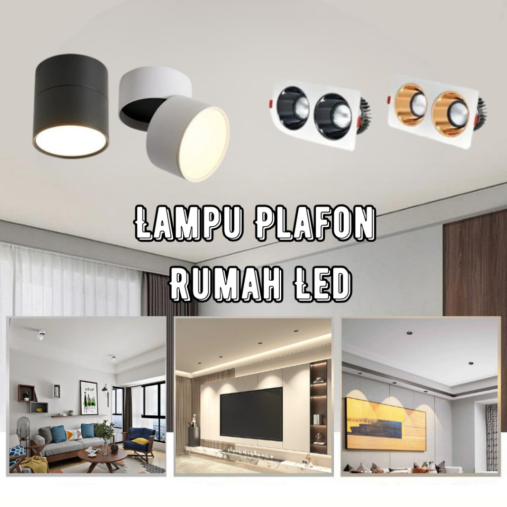 Jual Lampu Plafon Rumah Led Lampu Spotlight Adjustable Lampu Dinding ...