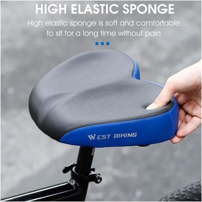 Jual West Biking YP0801133 Sadel Jok Sepeda Listrik MTB Seli Lebar ...