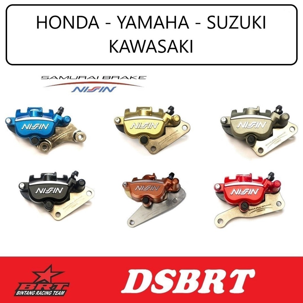 Jual Caliper Kaliper NISSIN Samurai Brake 2 PISTON BEAT KLX Ninja Nmax R15 Xride CRF Vixion ...
