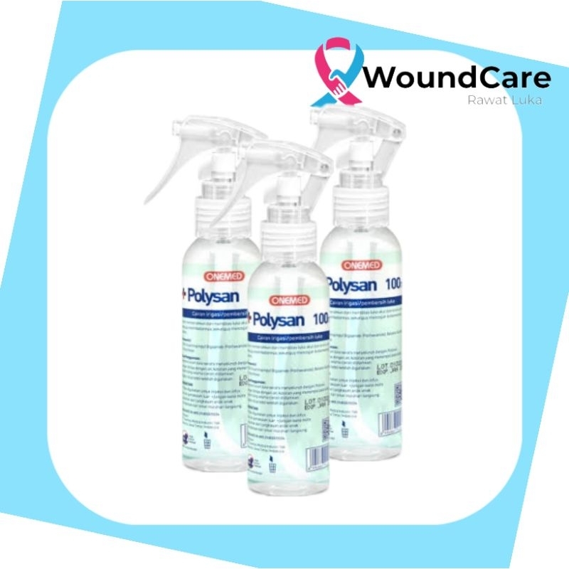 Jual + Polysan 100 Ml Onemed Cairan Cuci Luka (PHMB) | Shopee Indonesia