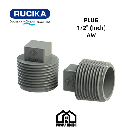 Jual RUCIKA DOP DRAT LUAR / PLUG PVC 1/2" (Inch) AW | Shopee Indonesia