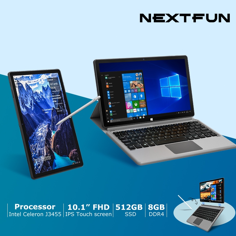 Jual NEXTFUN TABLET 10" FHD IPS TOUCH SCREEN LAPTOP WINDOWS 10 NOTEBOOK ...