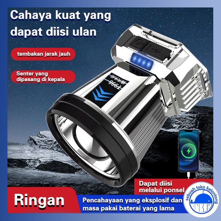 Jual Lampu depan LED kuat luar ruangan lampu depan jarak jauh multifungsi dengan keluaran ...