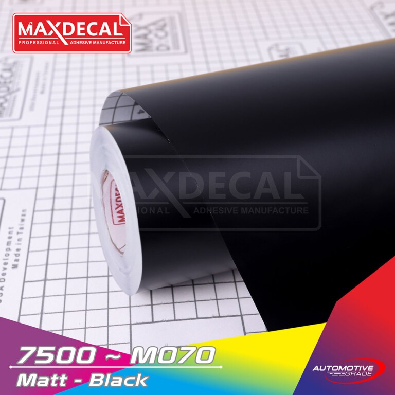 Jual MAXDECAL 7500 - M070 MATT DOFF BLACK Vinyl Sticker 45CM X 15M ...