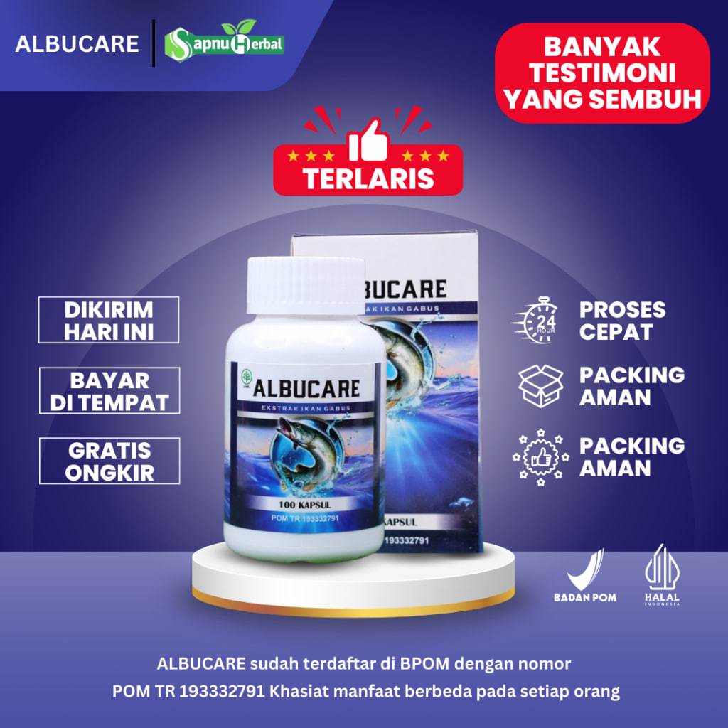 Jual Albucare Kapsul Ekstrak Ikan Gabus Obat Pengering Luka Bekas Pasca Operasi Caesar ...
