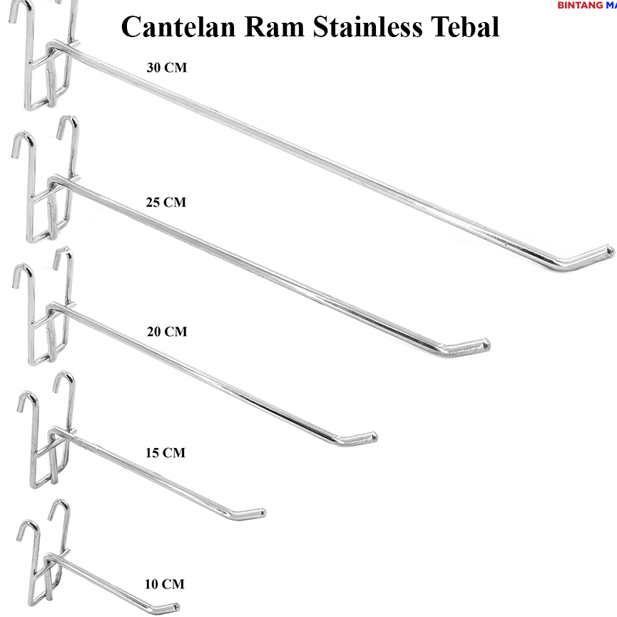 Jual Gantungan Display Aksesoris RAM Ukuran 10 15 20 25 30 CM Stainless ...