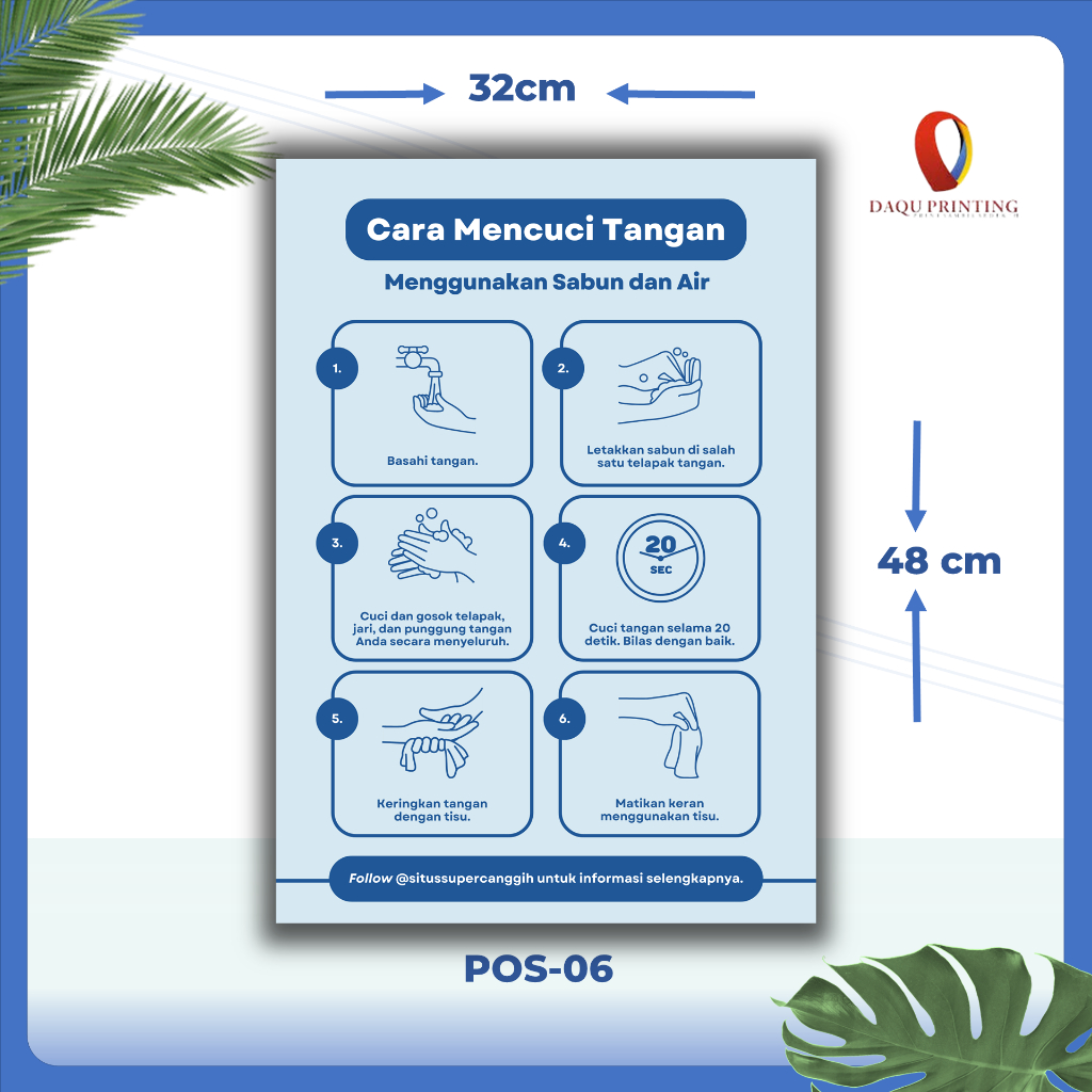 Jual POSTER A3+ EDUKASI / POSTER KEBERSIHAN TEMA CUCI TANGAN | Shopee ...