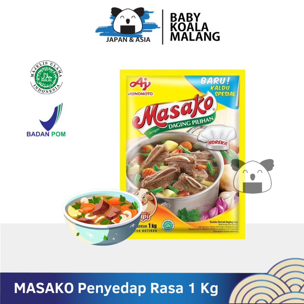 Jual MASAKO Sapi Penyedap Rasa 1 Kg I Halal - MLG | Shopee Indonesia