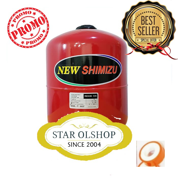 Jual Tangki tabung New Shimizu 19 liter PT 190 BIT membran karet balon ...