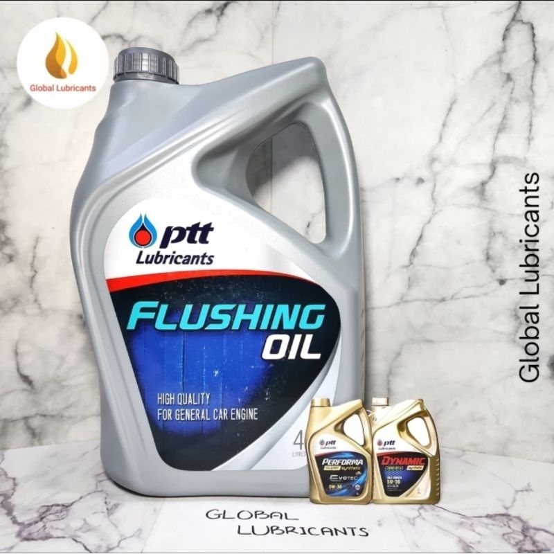 Jual PTT Lubricants Flushing Oil/ Engine Flush 4 Liter (Pembersih Kerak Mesin Bensin/ Diesel ...
