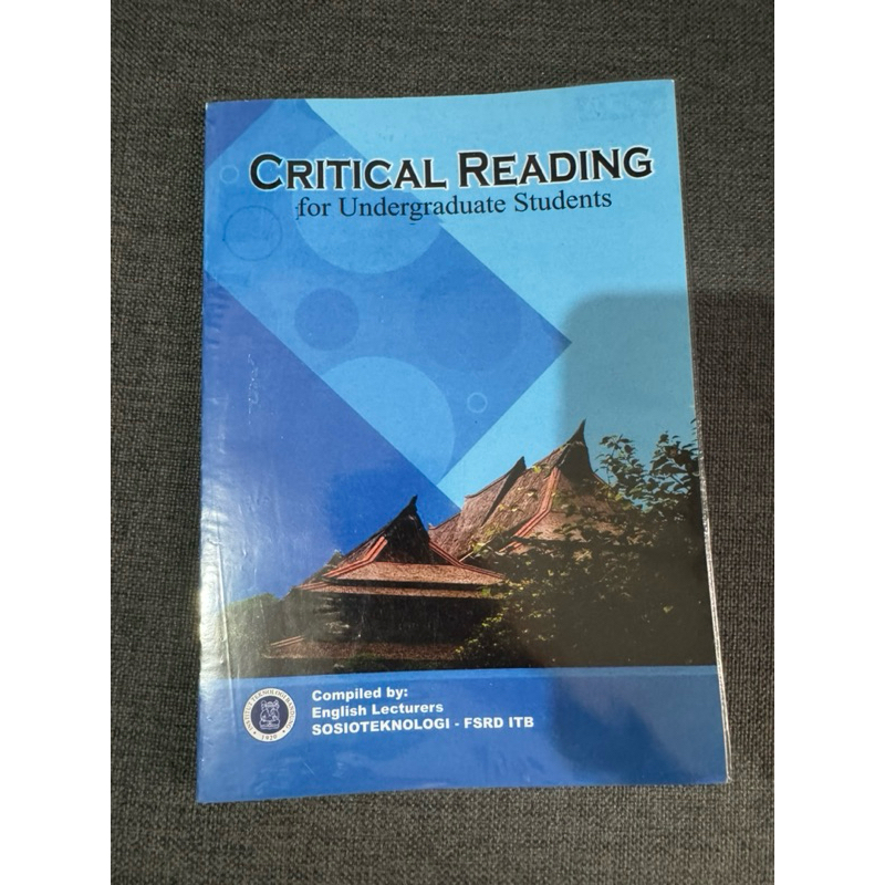 Jual Buku TPB ITB | Critical Reading for Undergraduate Students | Shopee Indonesia