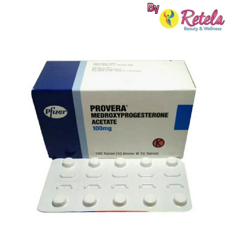 Jual Provera 100mg 1 Strip 10 Tablet / Pelancar Siklus Haid /Kesuburan ...