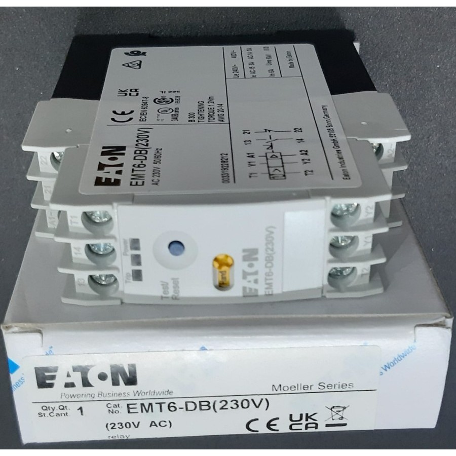 Jual EATON EMT6-DB(230V) 066401 Thermistor Overload Relay EATON EMT6-DB ...