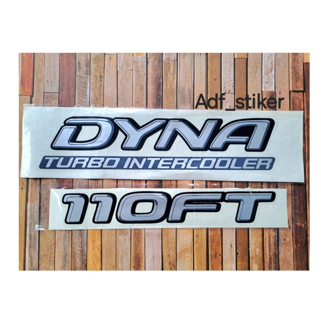 Jual Stiker Dyna 110ft / stiker dyna turbo intercooler 110ft 1set ...