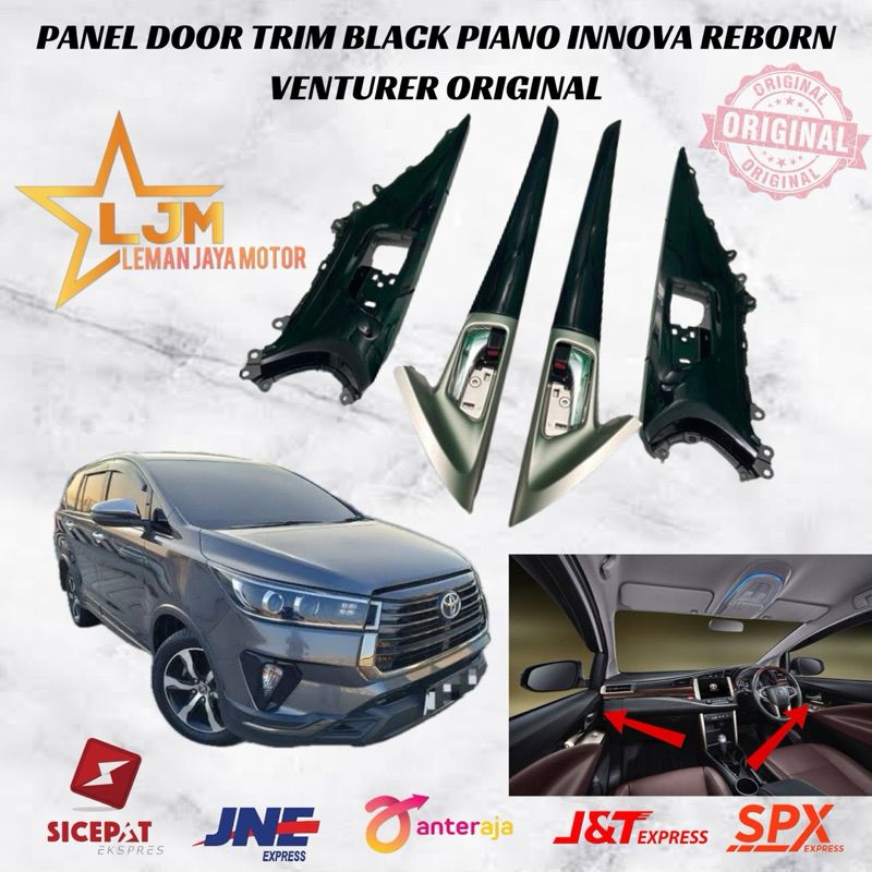 Jual PANEL DOOR TRIM BLACK PIANO + HANDLE PINTU DALAM INNOVA REBORN ...
