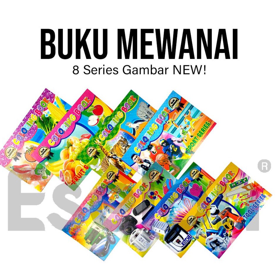 Jual Action Now Buku mewarnai 8pcs Buku mewarnai buku mewarnai anak ...