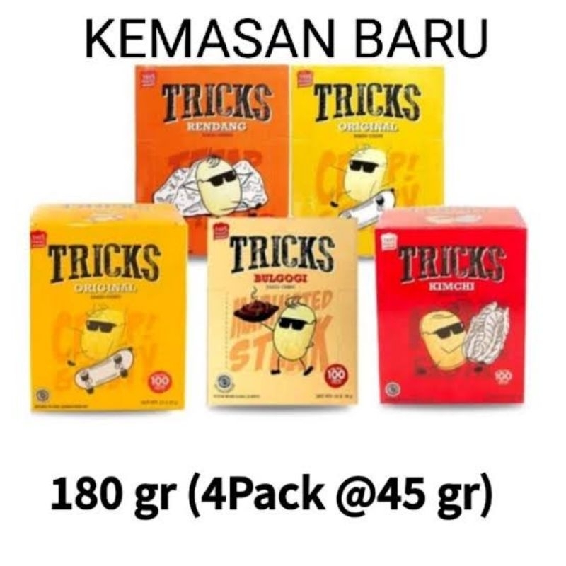 Jual TRICKS POTATO SNACK KENTANG BAKED 180GR | Shopee Indonesia