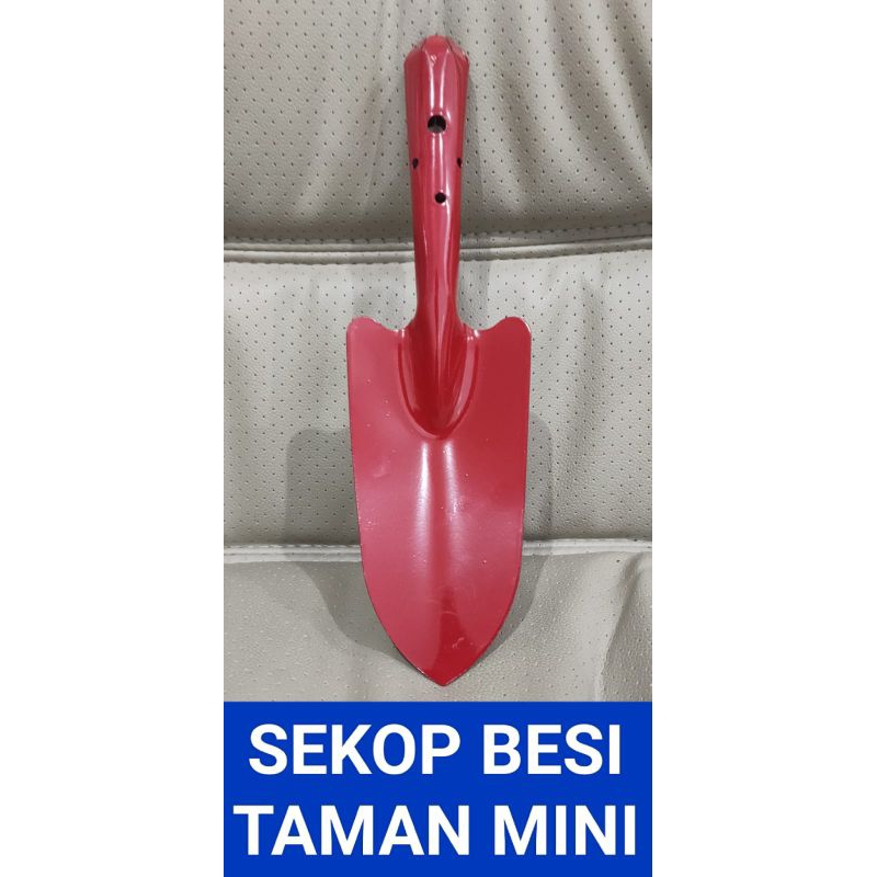 Jual Sekop besi taman mini panjang 29cm anti slip kuat mudah digunakan ...