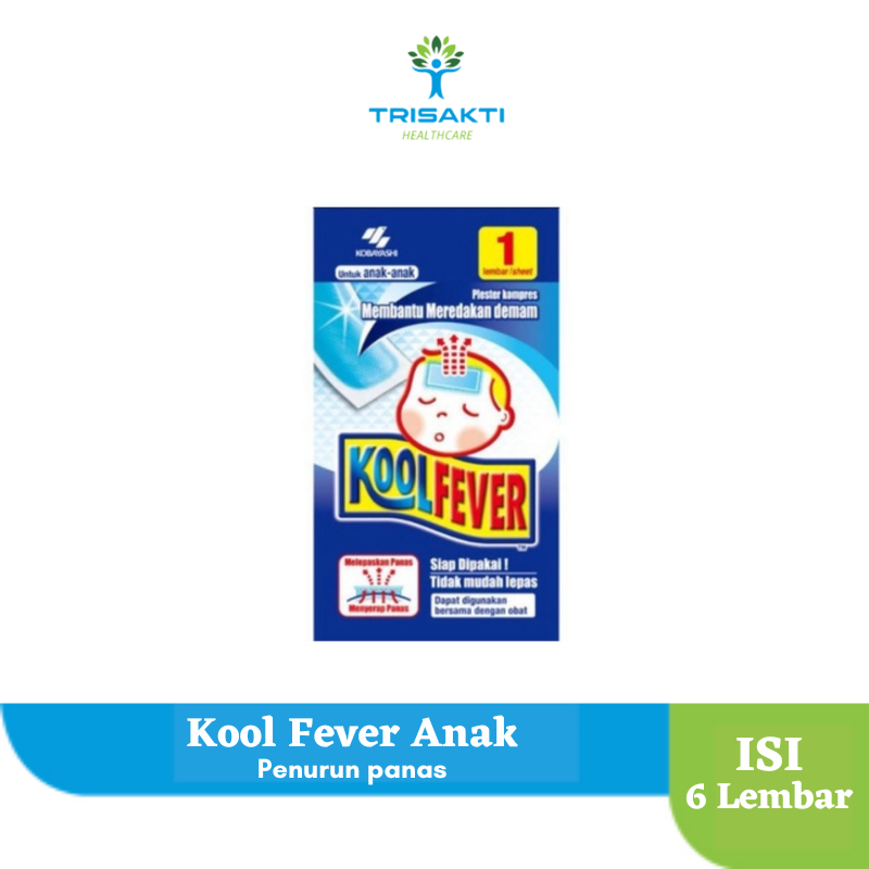 Jual Kool Fever Anak Sachet Plaster Kompres Demam (Bundling 6 pcs ...