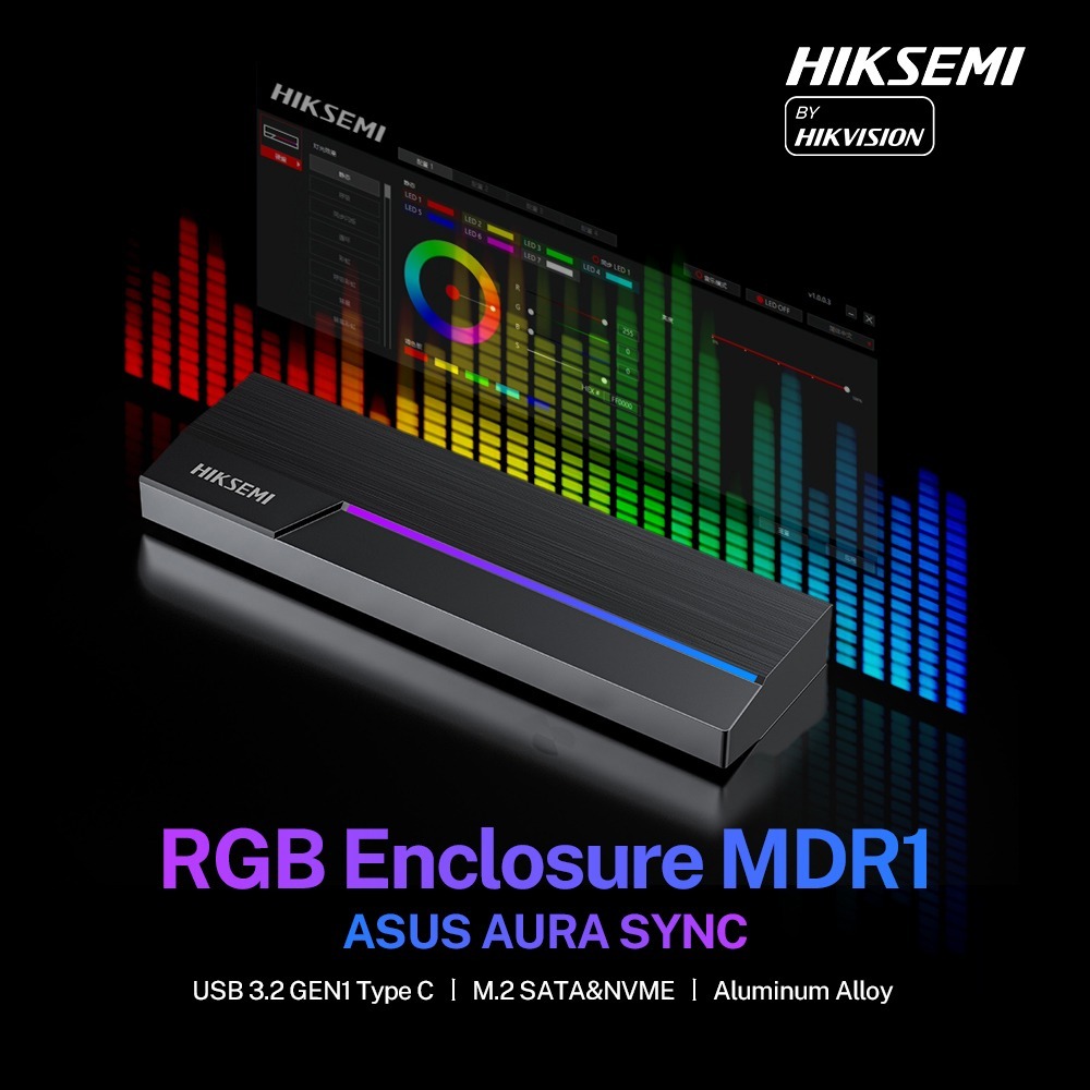 Jual HIKSEMI MDR1 RGB M.2 NVME ENCLOSURE USB 3.2 Gen2 Type-C | Shopee ...