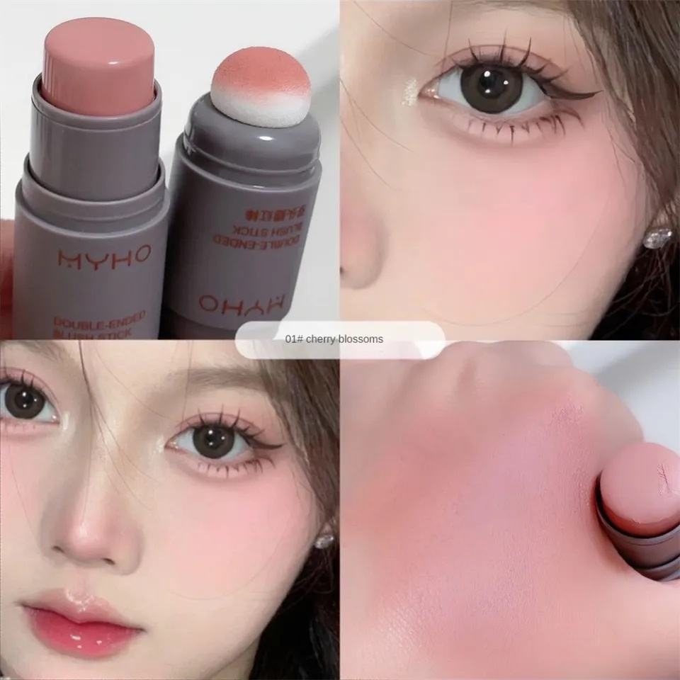 Jual MYHO blush on Double Head Moisturize Lasting WaterProof Blush ...