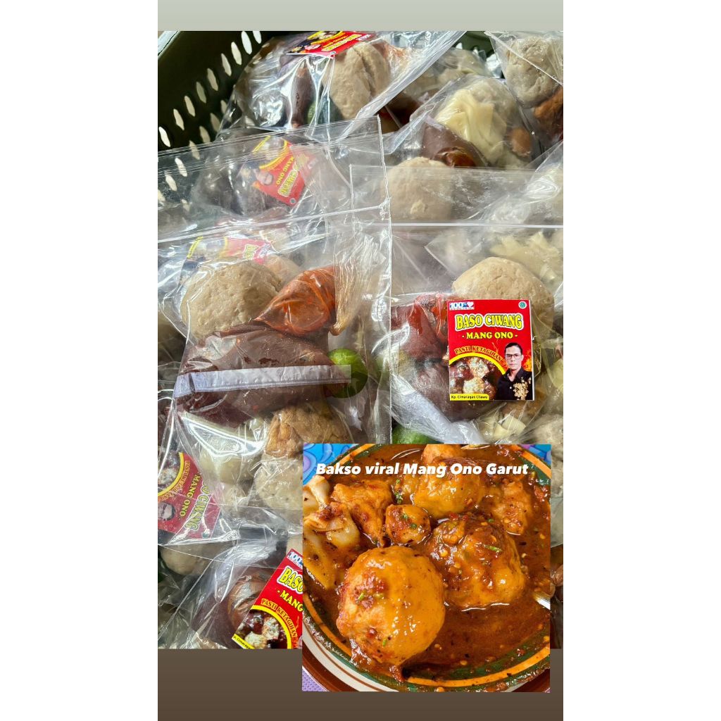 Jual Baso Mang ONO viral/Baso khas Garut/baso misdasem/Baso Ciwang ...