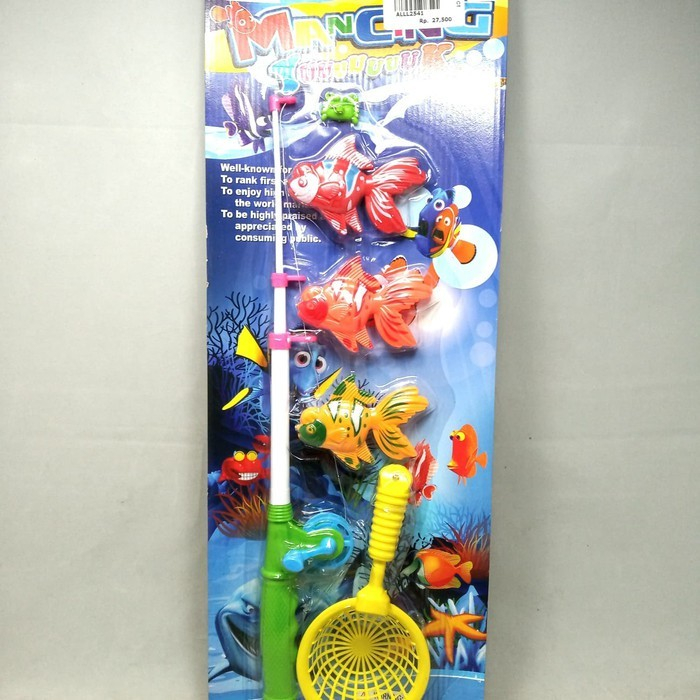 Jual Mainan Anak Pancingan Ikan 3pcs H9124BP Mainan Pancing ikan Set ...