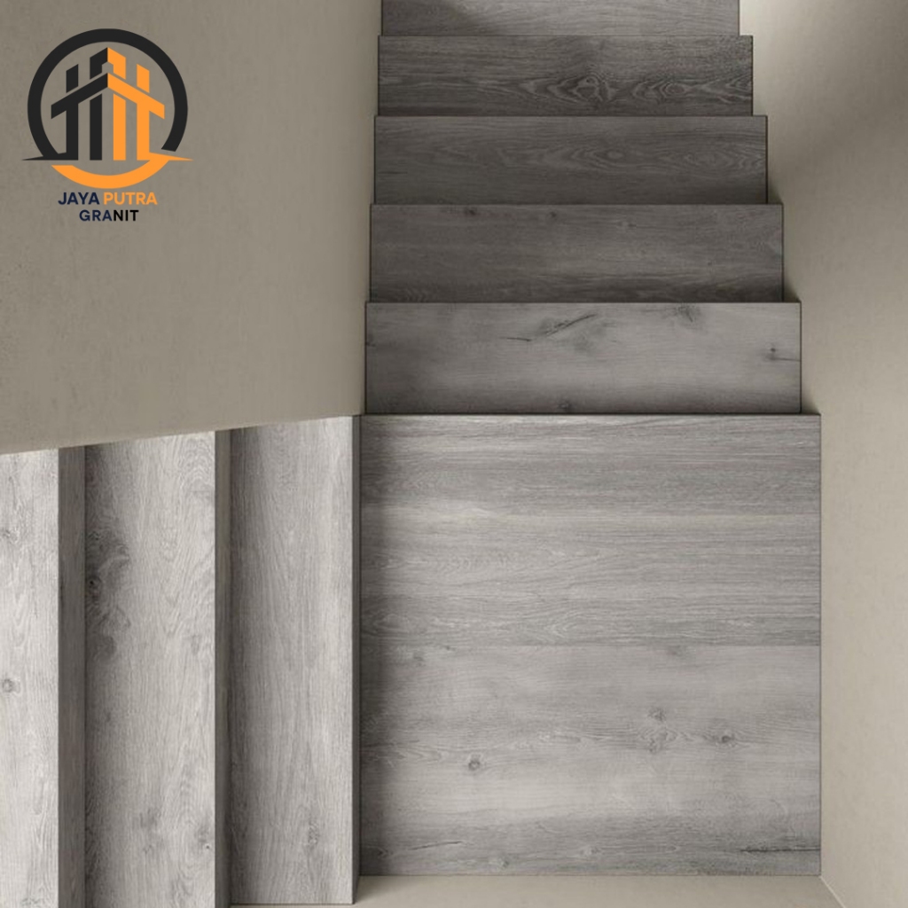 Jual Granit Tangga 30x90 20x90 Motif Kayu Abu Premium Keramik Anak ...