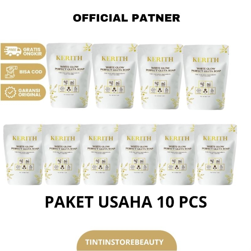 Jual [10PCS] KERITH White Glow Perfect Gluta Soap Mencerahkan Kulit ...