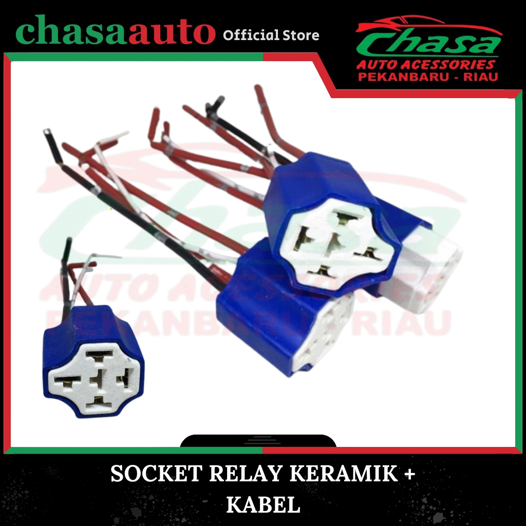 Jual SOCKET RELAY KERAMIK CERAMIK + KABEL CABEL SOKET RELAY KLAKSON DAN ...