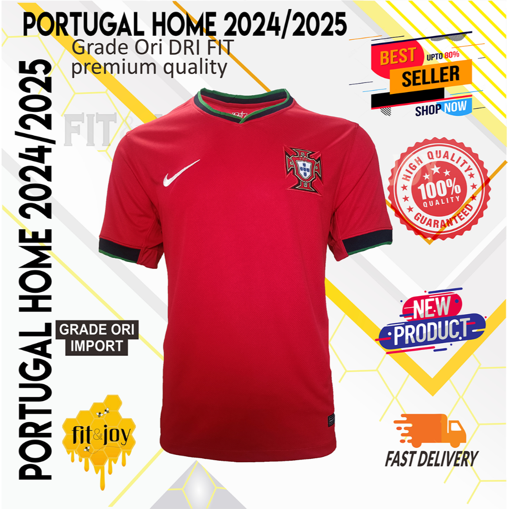 Jual JERSEY PO*RTUG4L HOME EURO WORLD CUP 2024 GRADE ORI | Shopee Indonesia