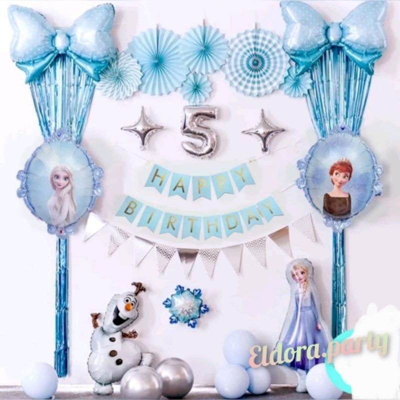 Jual Paket dekorasi frozen pita/dekorasi ulang tahun anak | Shopee ...