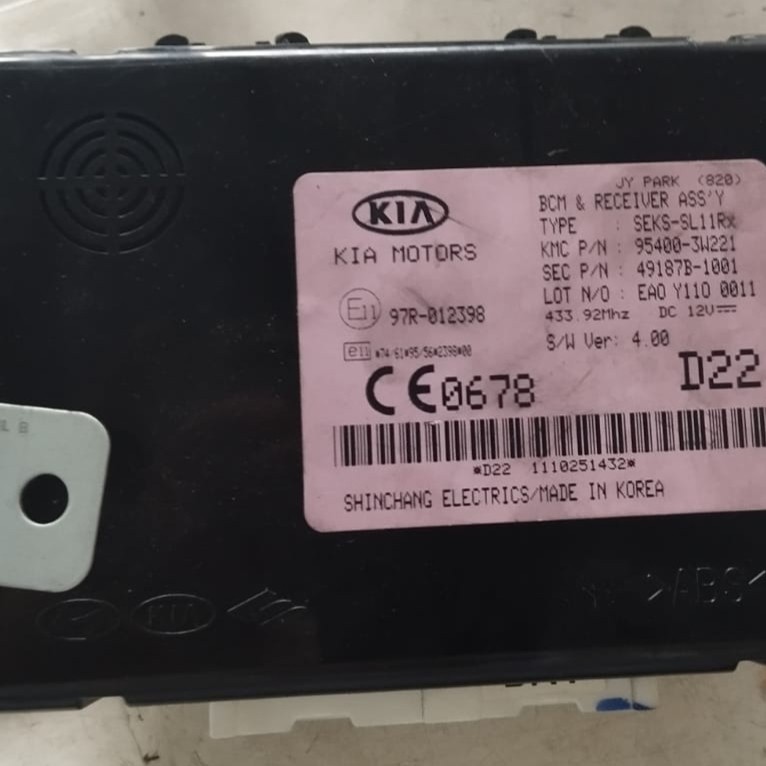 Jual BCM KIA ALL NEW SPORTAGE 95400 3W221( COPOTAN ) | Shopee Indonesia