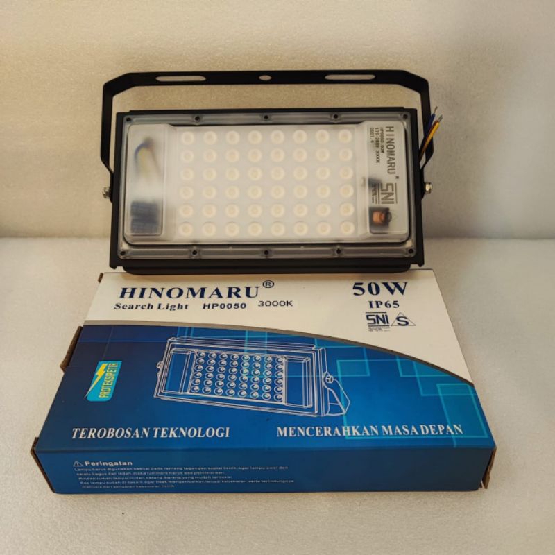 Jual Lampu Sorot Led Hinomaru 50W Flood Led Cahaya Putih 6500K | Shopee Indonesia