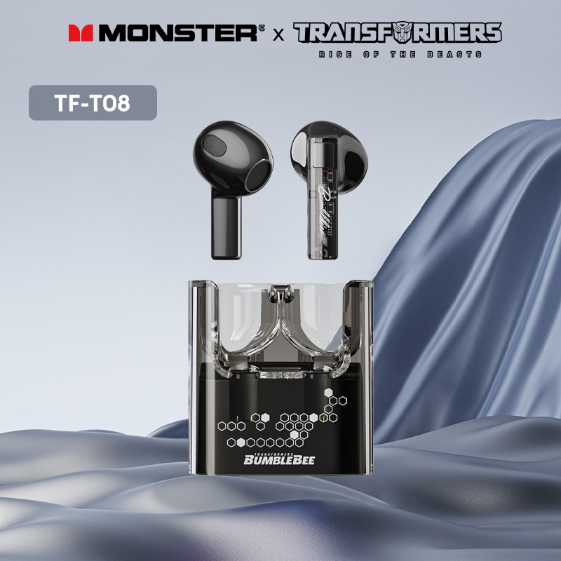 Jual Monster x Transformers TF-T08 Wireless Bluetooth 5.3 Earphones TWS ...
