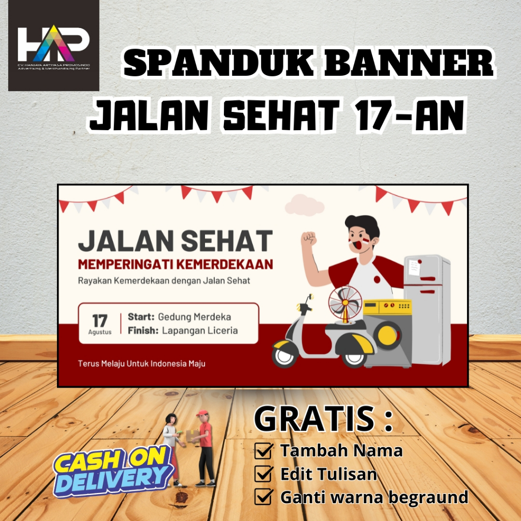 Jual TERMURAH - SPANDUK ACARA JALAN SEHAT 17 AGUSTUS | BANNER ACARA ...