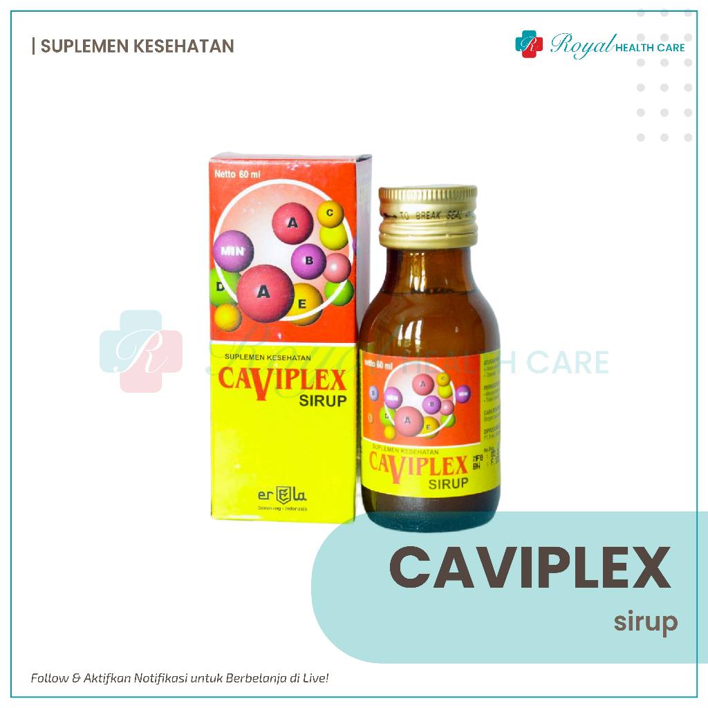 Jual CAVIPLEX SIRUP 60 ML Pertumbuhan Tulang, Nafsu Makan, Menambah dan ...