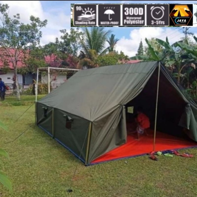 Jual baru tenda regu camping Pramuka barak sekolah jumbo 3x4 mtr bahan ...